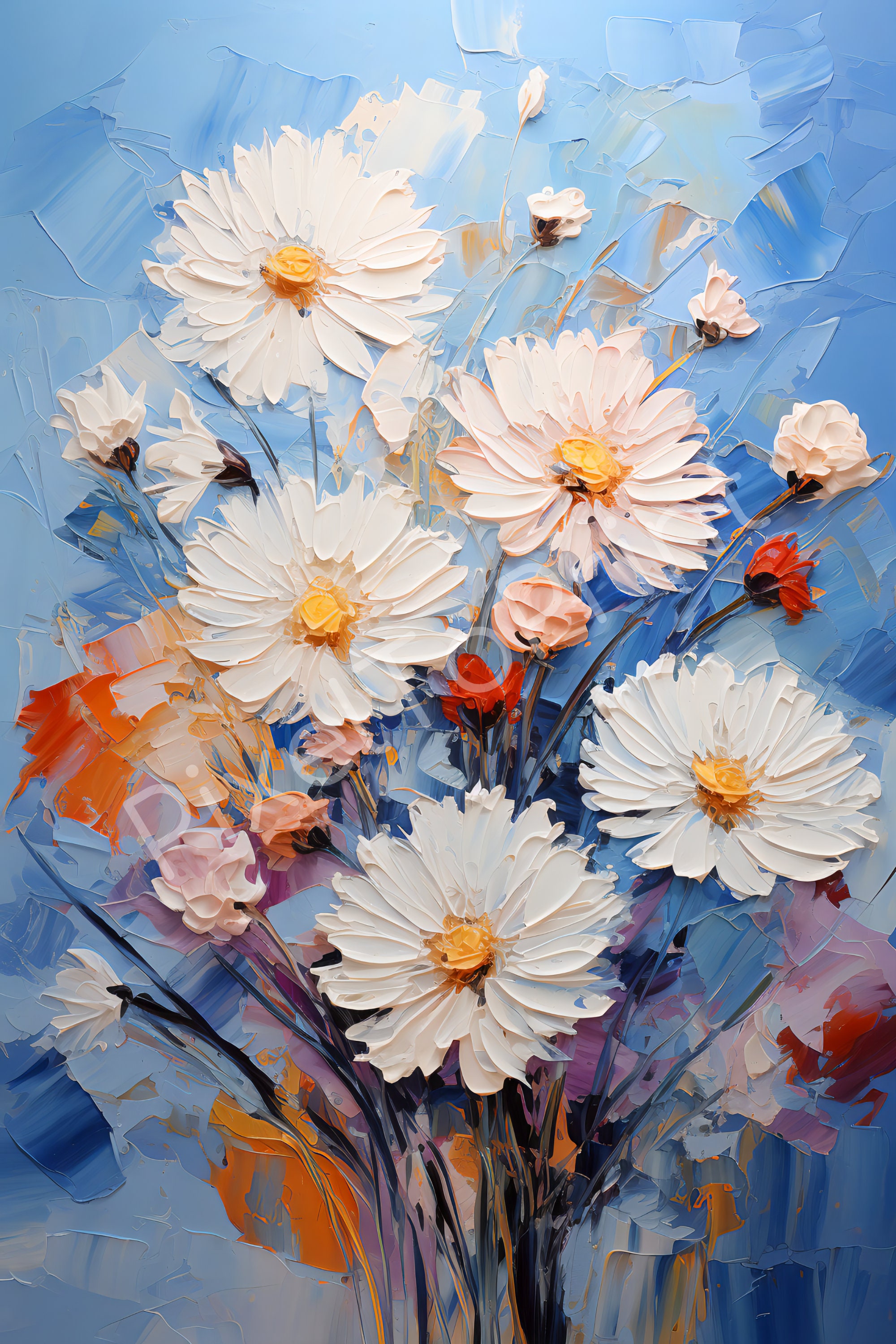 Daisy Bouquet Daisies Daisy Digital Print Printable - Etsy