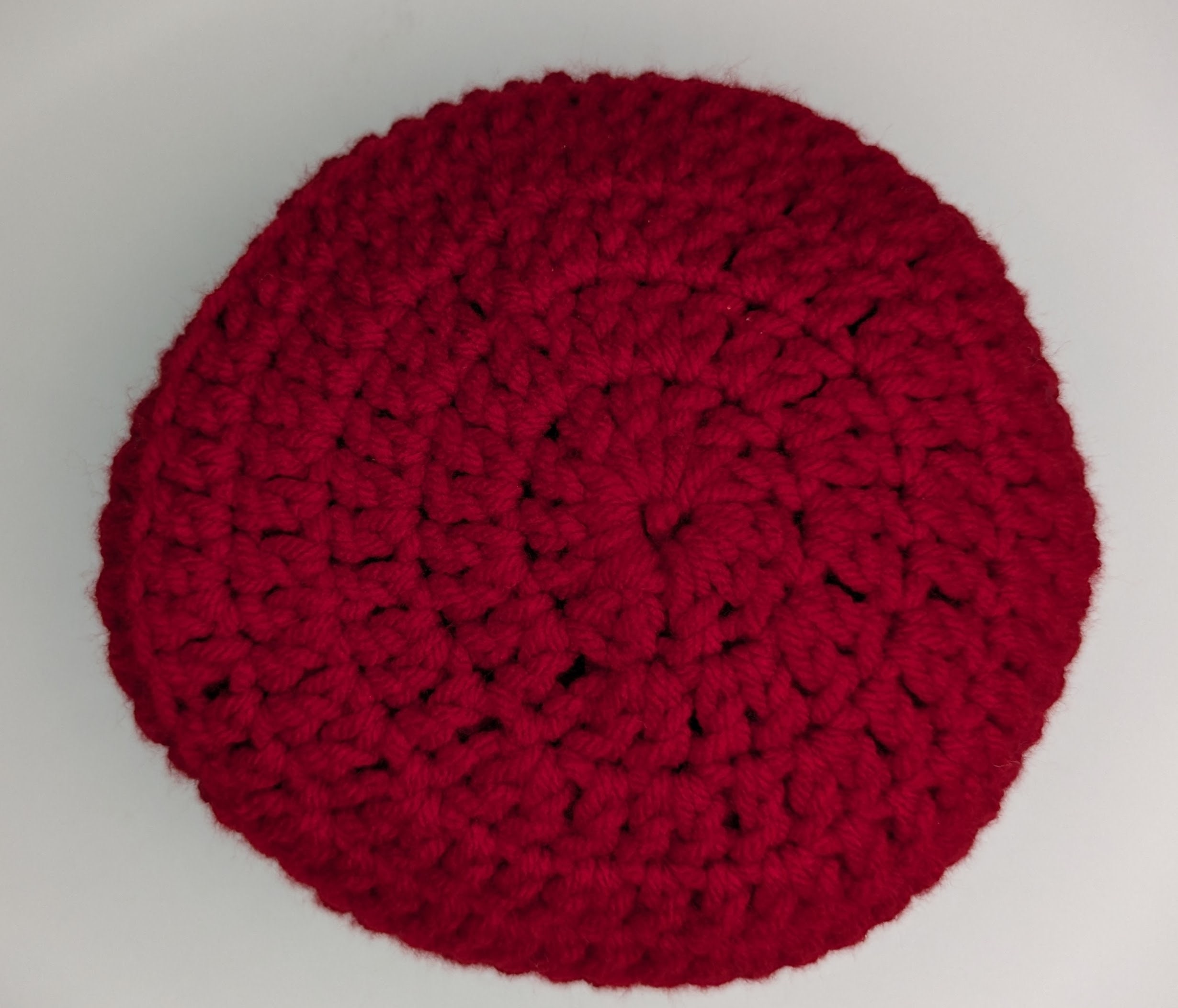 Large Red Crochet Foldable Market Bag - Etsy
