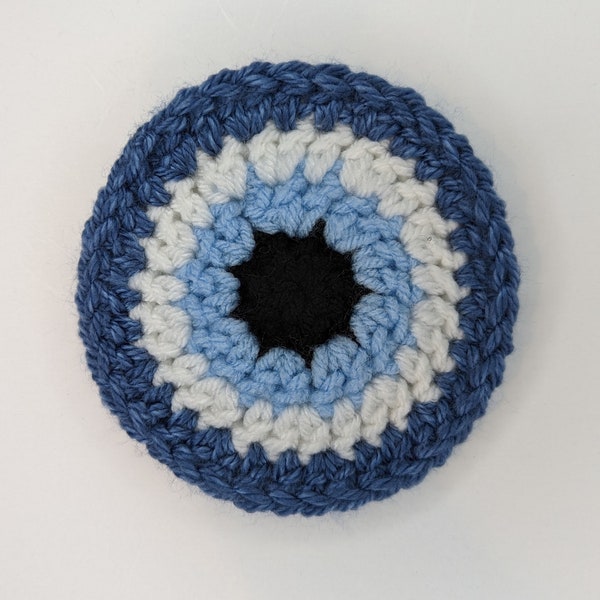Crochet Evil Eye Coaster - Etsy