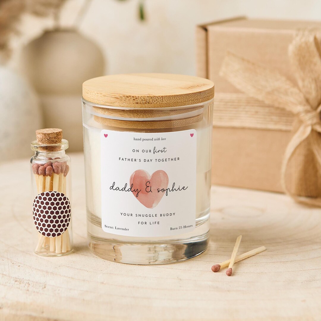 First Father’s Day Candle Gift Set Daddy & Baby Special Keepsake ...