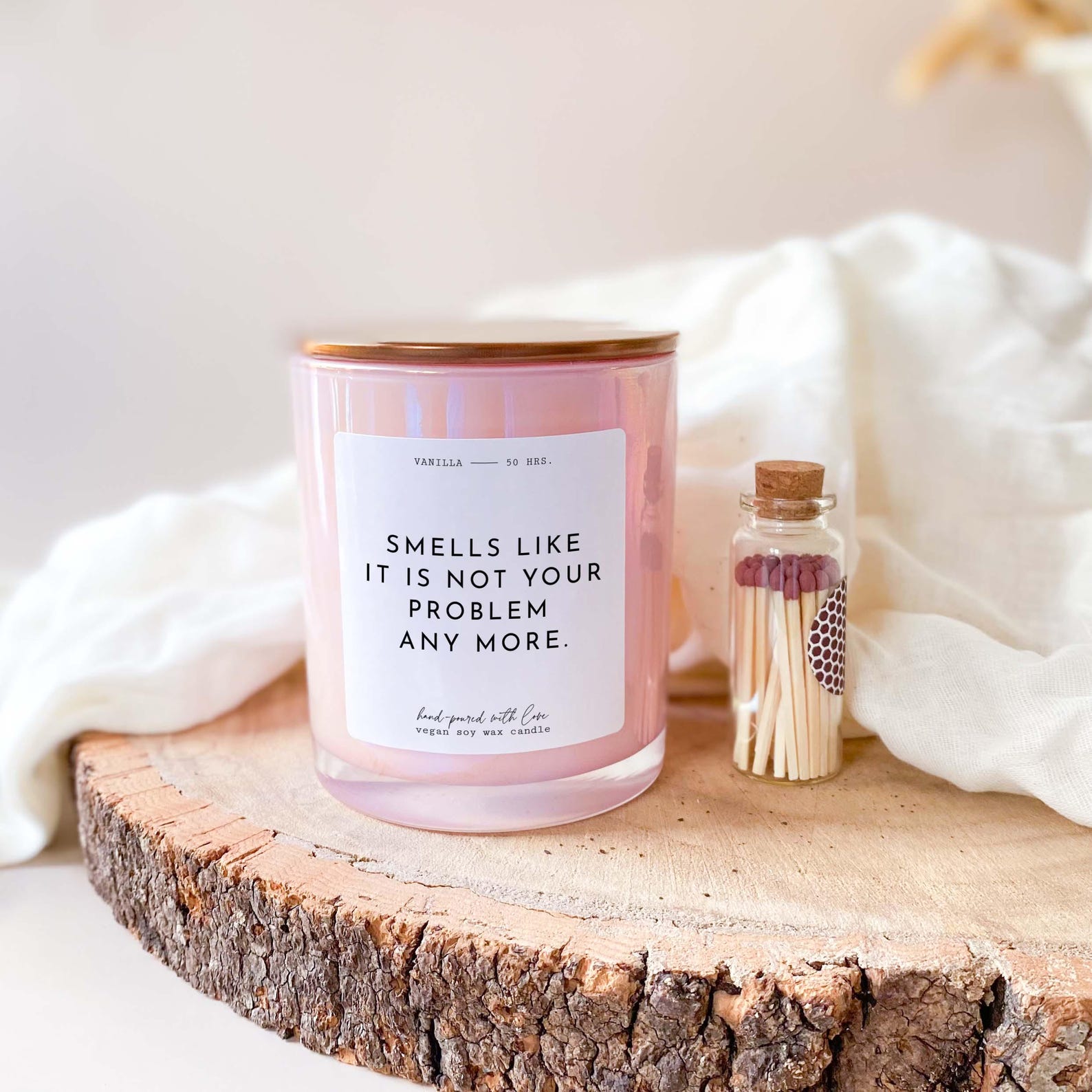 Smells Like It's Not Your Problem Anymore Scented Candle With Metal Lid ...