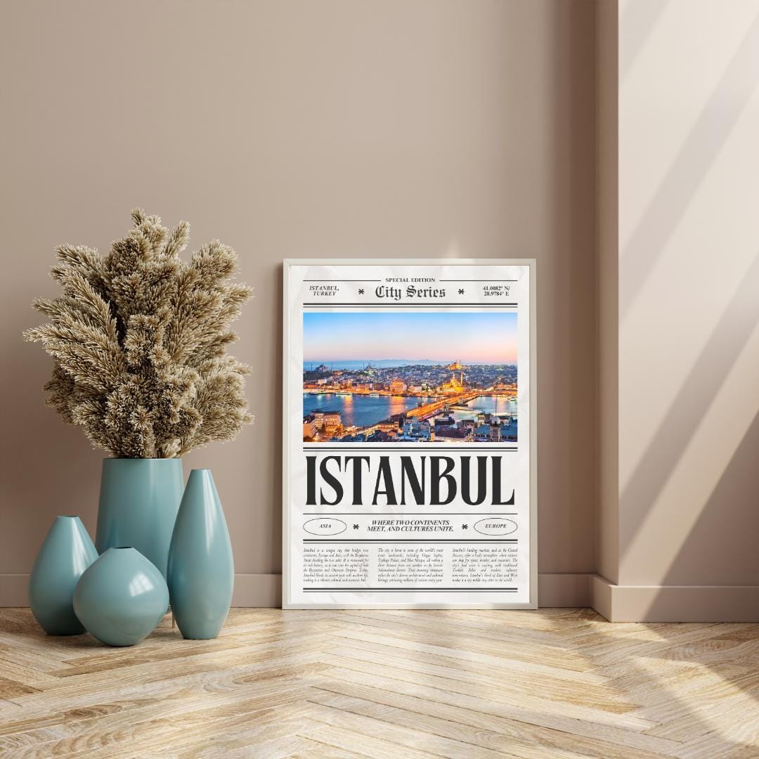 Istanbul Print Istanbul Posters Istanbul Wall Art Istanbul Art Turkey ...