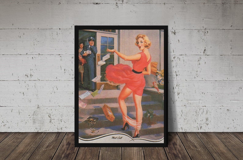 Set Of 42 Art Frahm Pin Up Posters Vintage American Pin Up Posters High