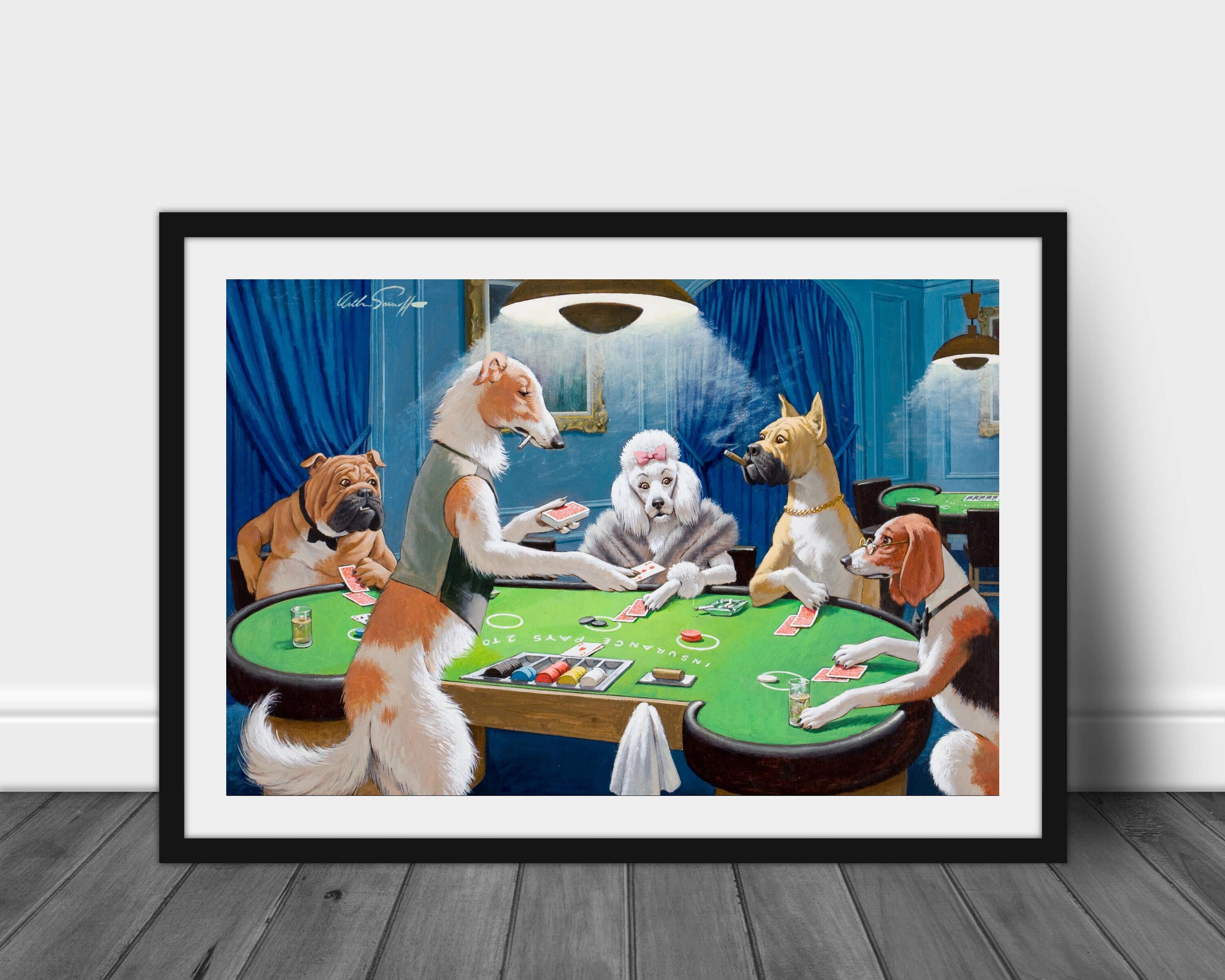 Set of 10 Dogs Playing Posters by Arthur Saron Sarnoff Vintage American ... Set of 10 Dogs Playing Posters by Arthur Saron Sarnoff Vintage American ...