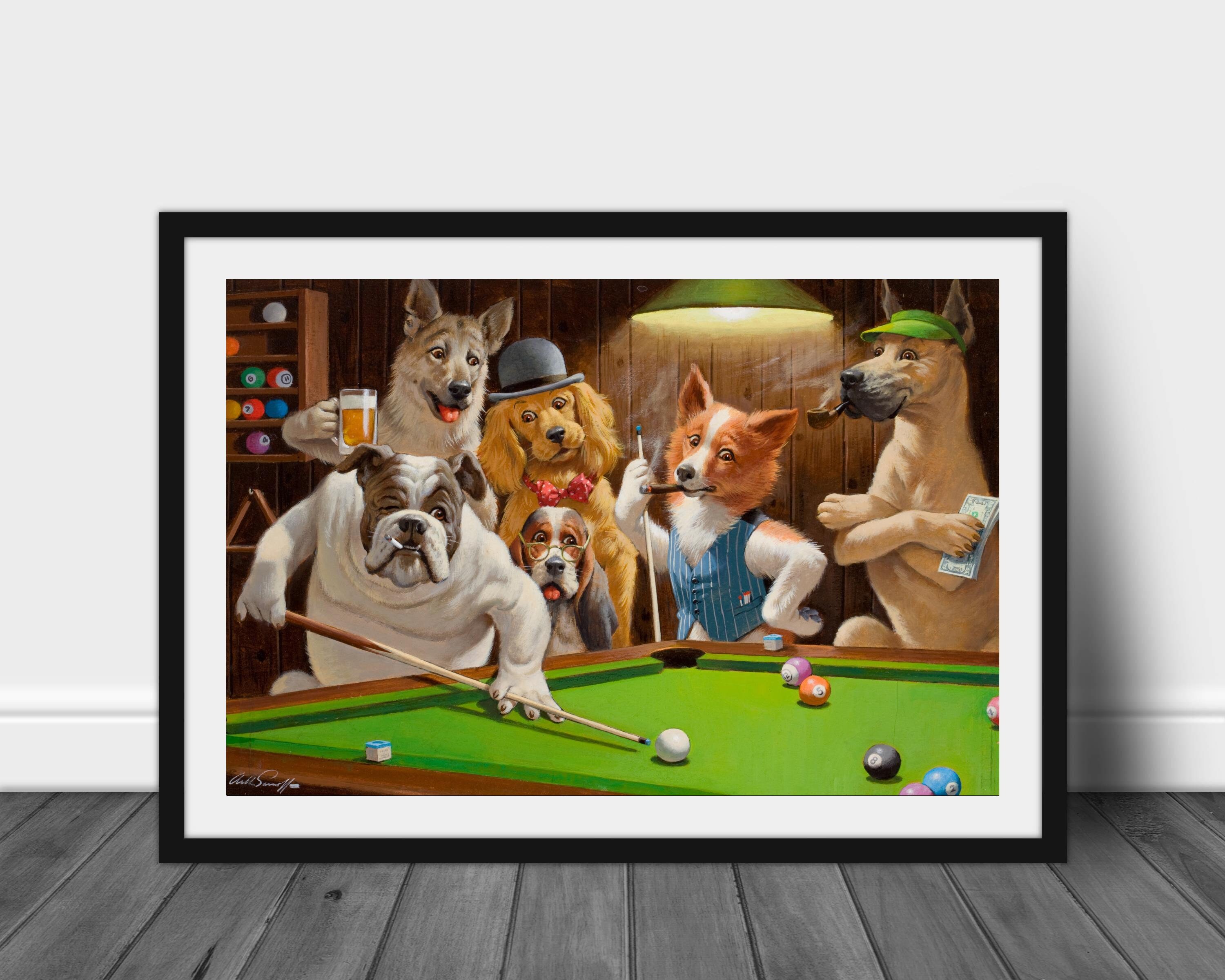 Set of 10 Dogs Playing Posters by Arthur Saron Sarnoff Vintage American ... Set of 10 Dogs Playing Posters by Arthur Saron Sarnoff Vintage American ...