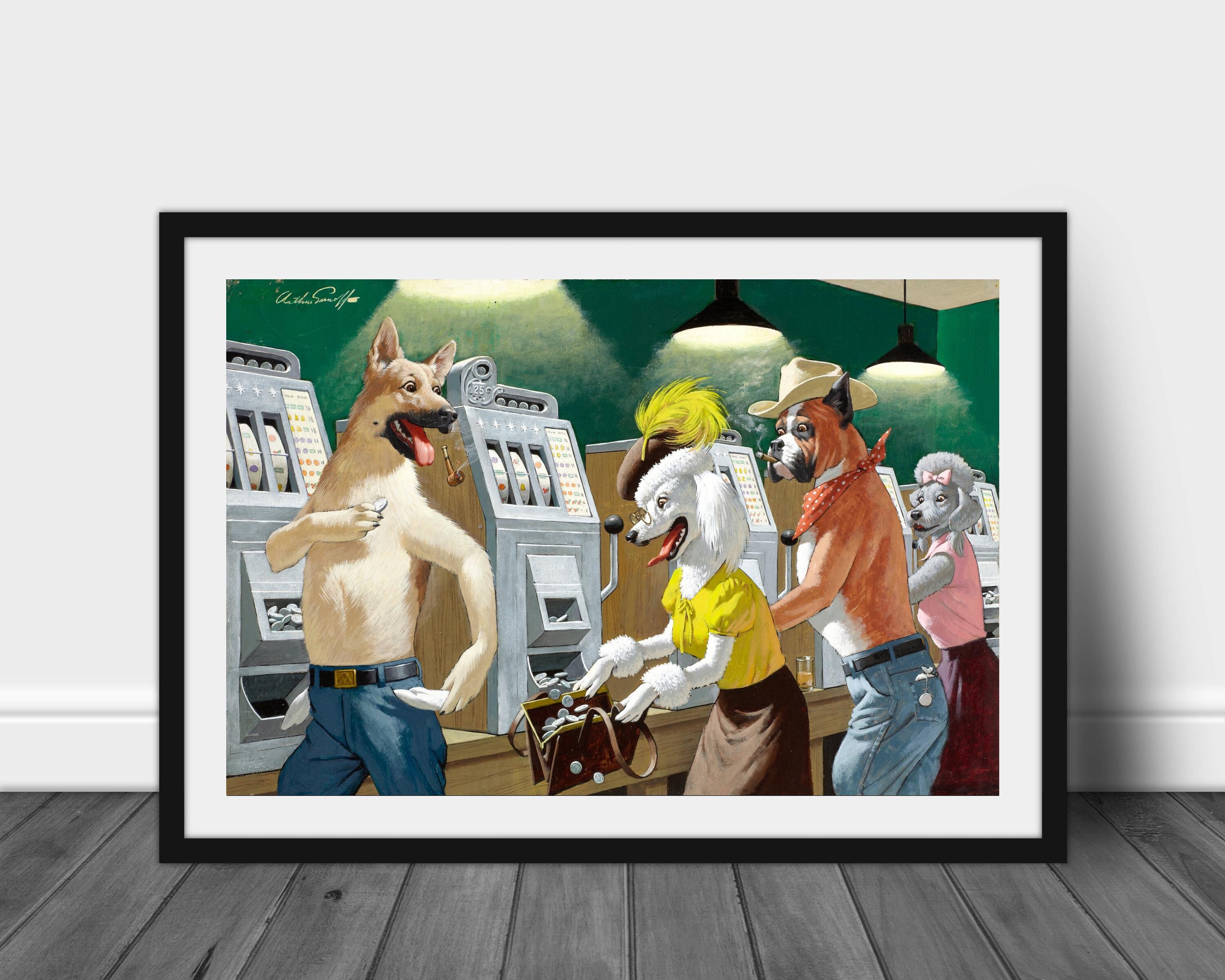 Set of 10 Dogs Playing Posters by Arthur Saron Sarnoff Vintage American ... Set of 10 Dogs Playing Posters by Arthur Saron Sarnoff Vintage American ...