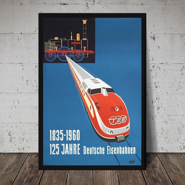 Vintage Train Ads - Etsy