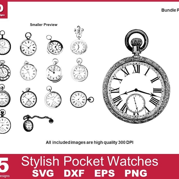 Pocket Watch Svg - Etsy