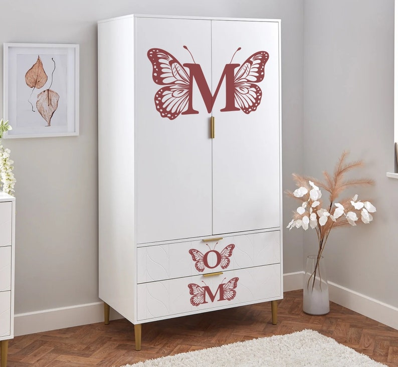 Butterfly Monogram Alphabet SVG, PNG, Butterfly Letters, Monogram Frame ...
