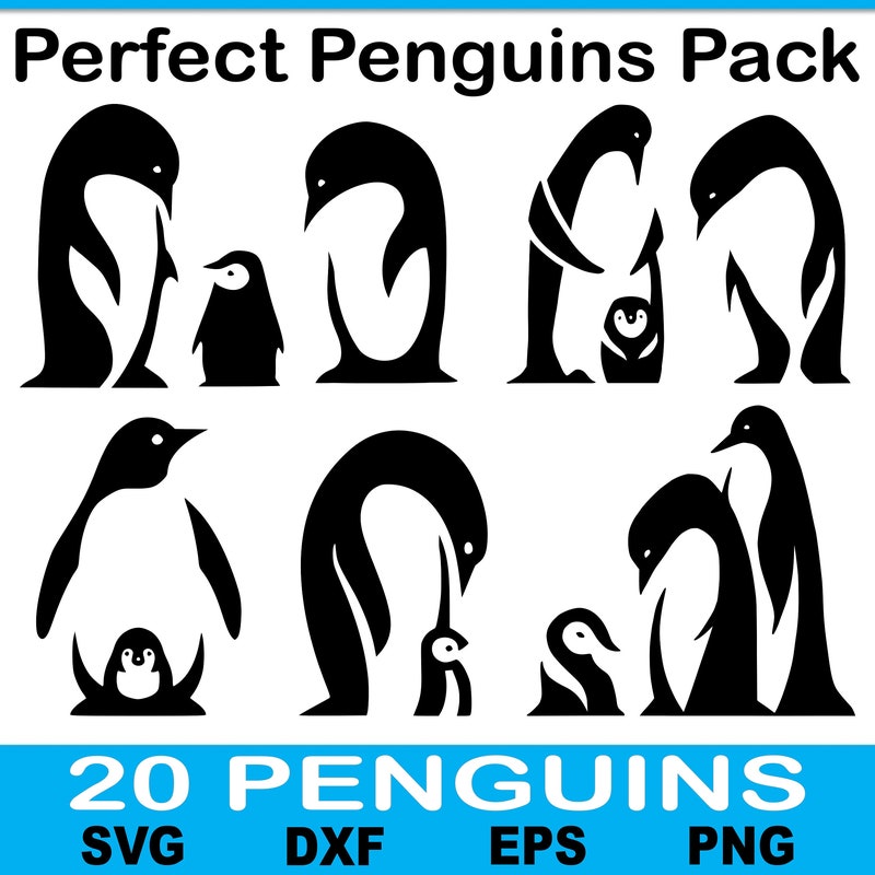 Penguin Svg - Etsy