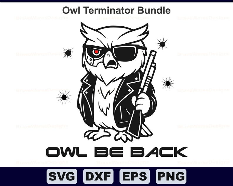 Terminator SVG Clipart Bundle – Bullet Hole PNG – Terminator Vector Cut ...