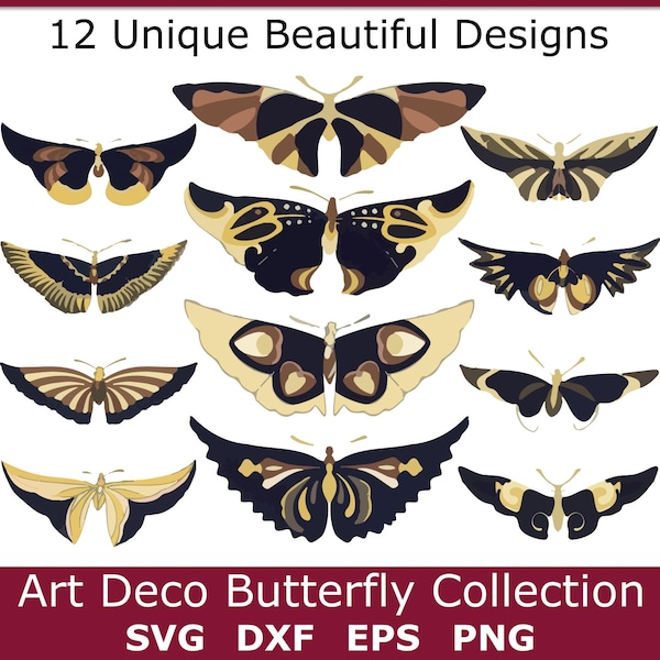 Art Deco Butterfly - Etsy