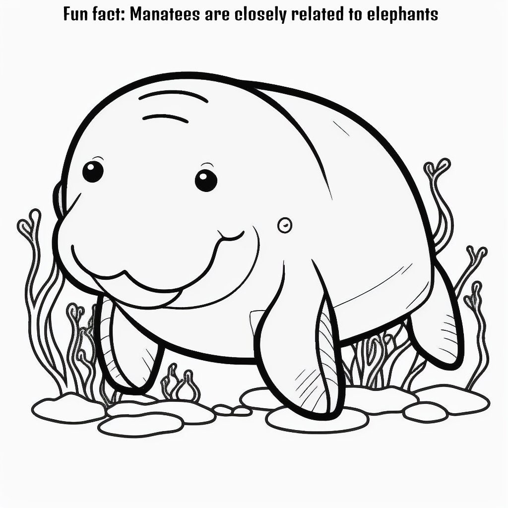 Educational Printable Sea Animals Coloring Book - Etsy