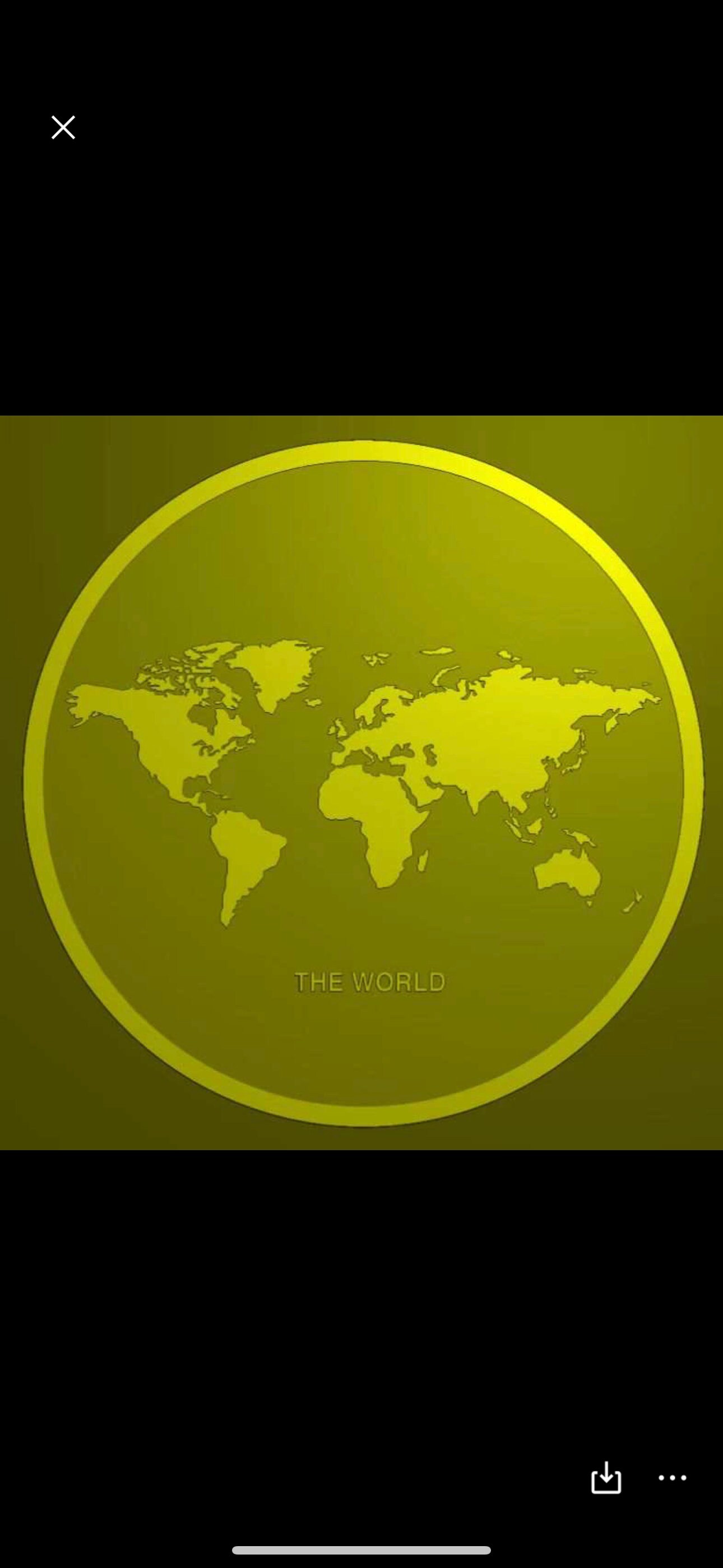 Gold Coin Token Map of the World - Etsy