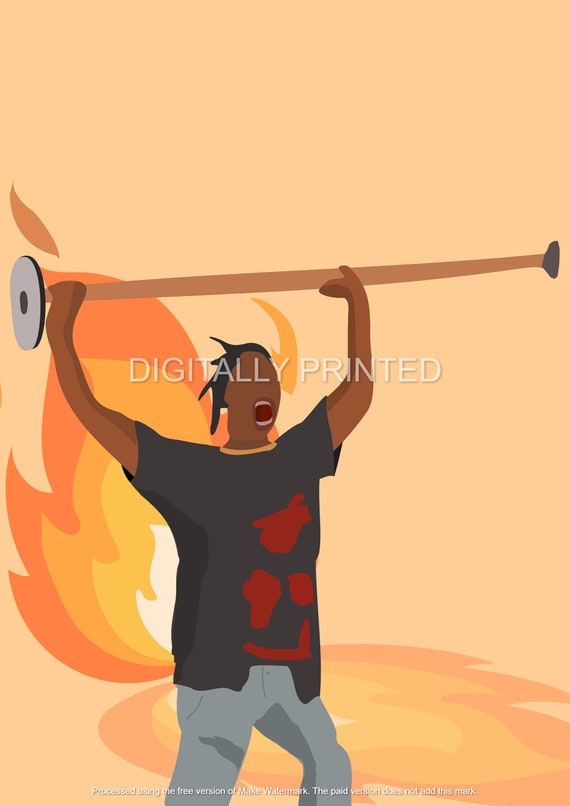 Travis Scott Stick Figure Travis Scott Cactus Jack Fortnite 12 Inch