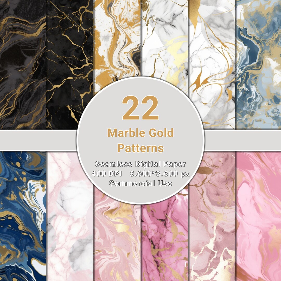Gold Marble Pattern Luxurious and Elegant PNG Art, Commercial Use ...
