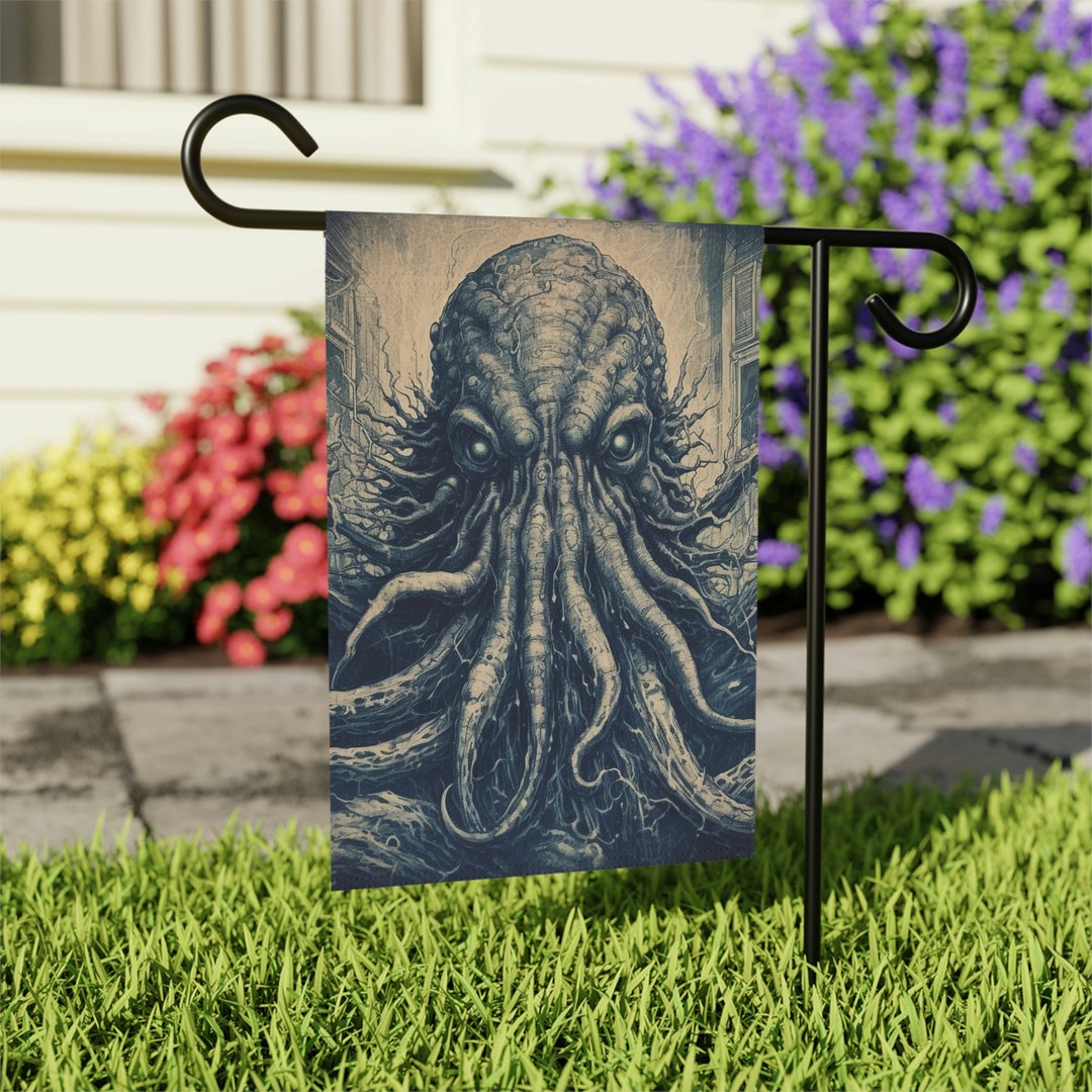 Lovecraft Horror Call of Cthulhu Steampunk Garden & House Banner - Etsy