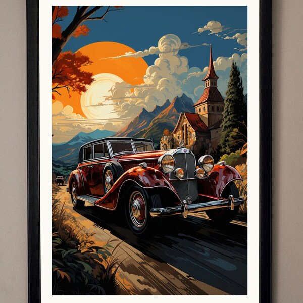 Mercedes Benz Painting - Etsy