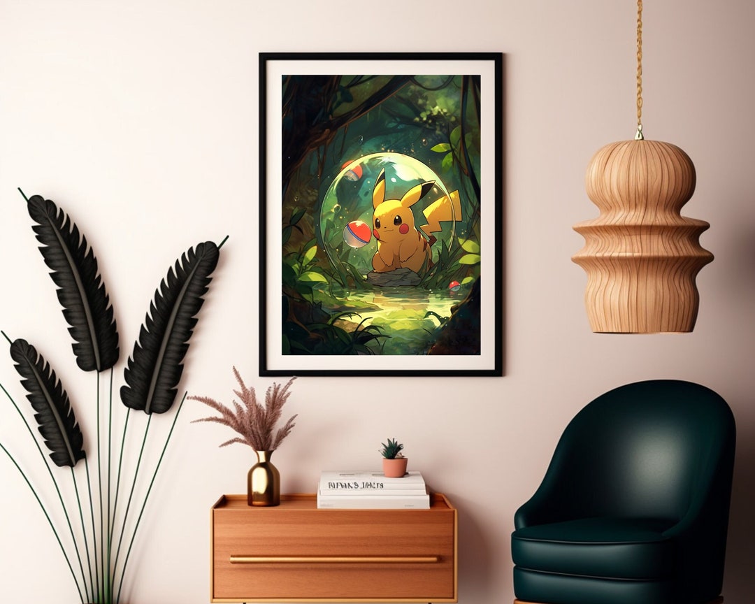 Ash Pikachu Pokeball Pokemon Japanese Tapestry Style Anime - Etsy UK