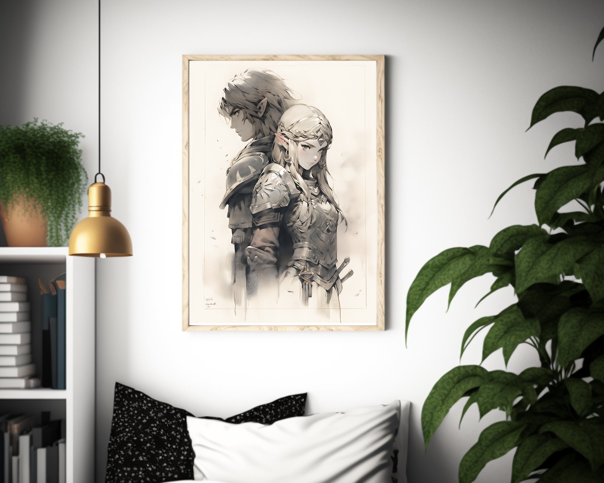 Link and Zelda Poster Perfect for Fan of Zelda Breath of the - Etsy