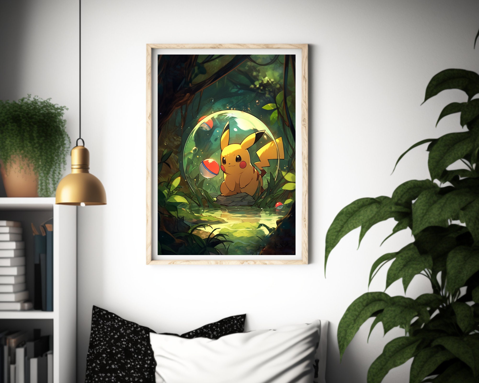 Ash Pikachu Pokeball Pokemon Japanese Tapestry Style Anime - Etsy UK