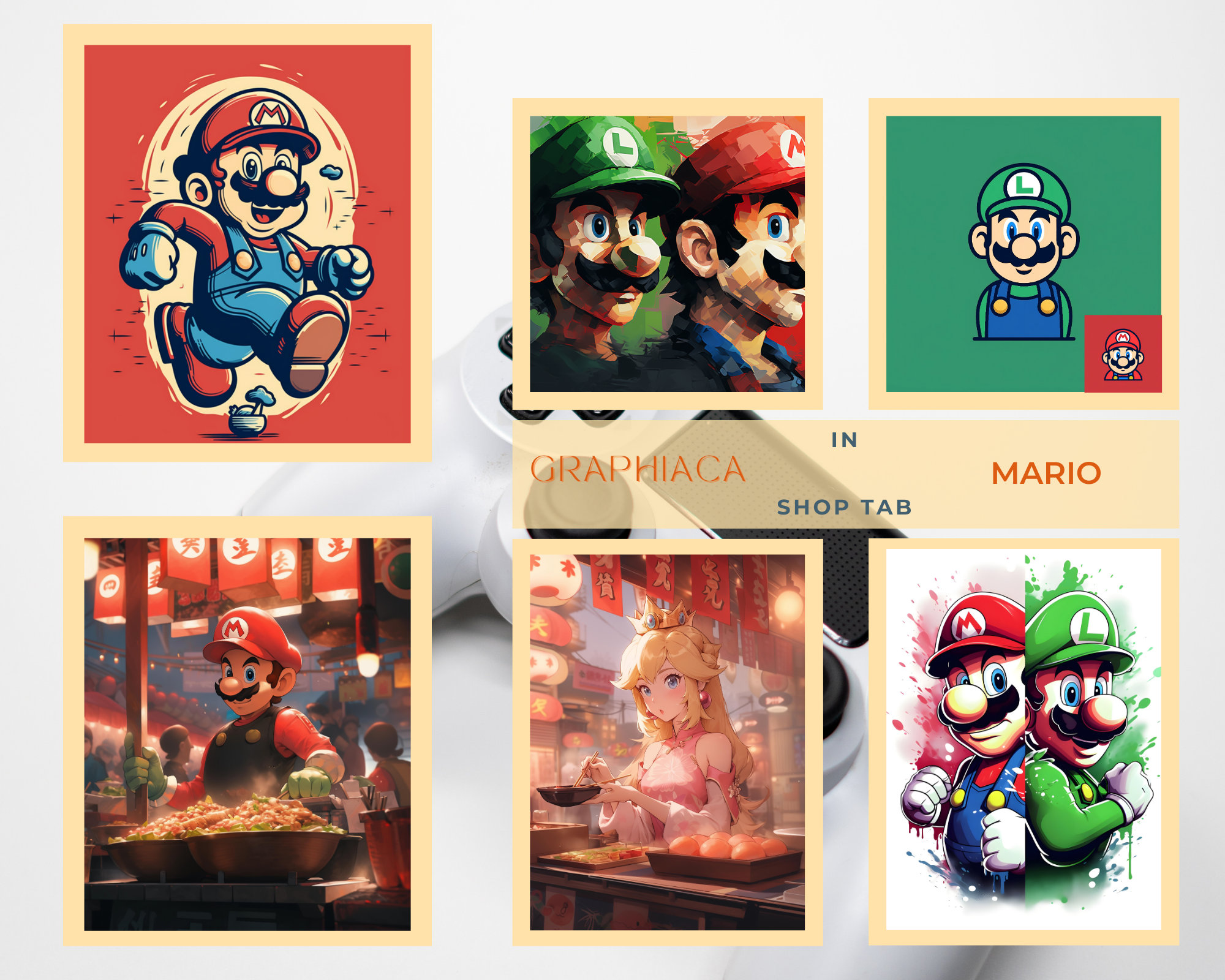 Super Mario Eating Ramen Mario Bros Japanese Wall Art - Etsy Australia