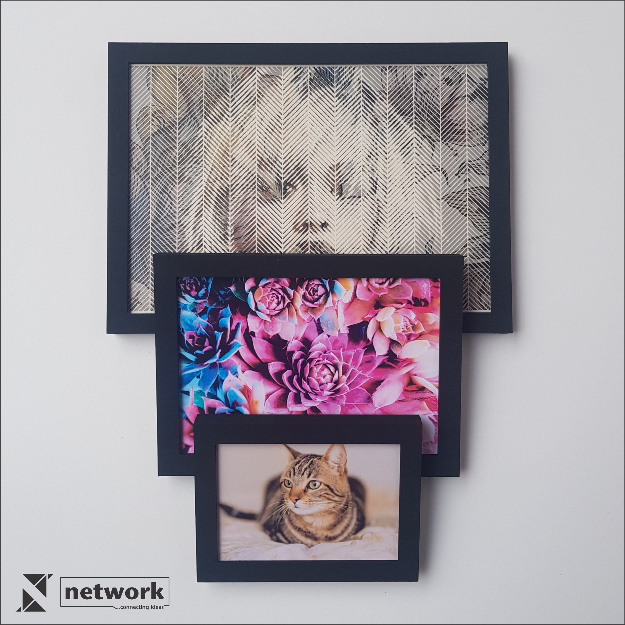 Photo Frame Set A4, A5, A6 Template for Laser Cut SVG AI DXF Glowforge ...