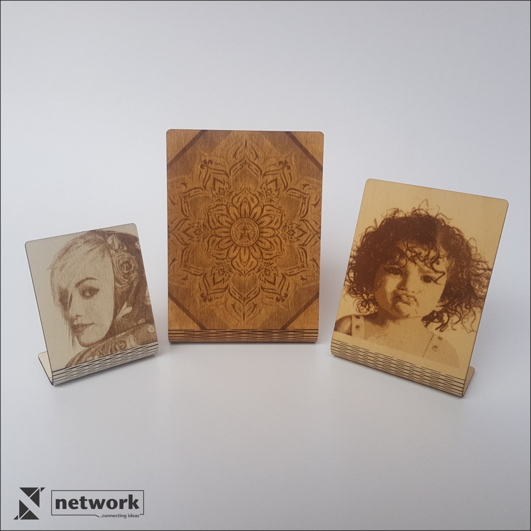 Set of Three Curved Frame Portrait-mode Template for Laser Cut SVG AI ...