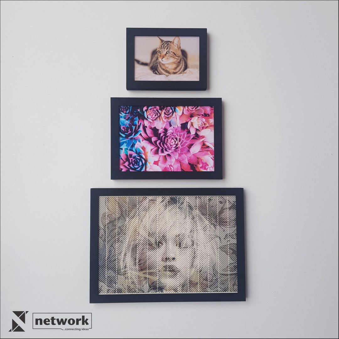 Photo Frame Set A4, A5, A6 Template for Laser Cut SVG AI DXF Glowforge ...