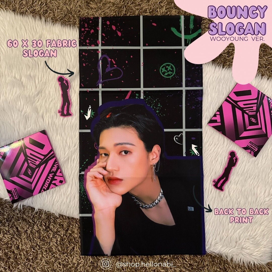 Wooyoung BOUNCY Cheering Slogan - Etsy