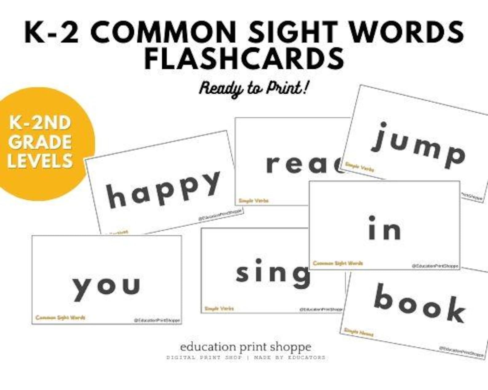 Common Sight Words Flashcards | High-frequency Words Vocabulary Root ...
