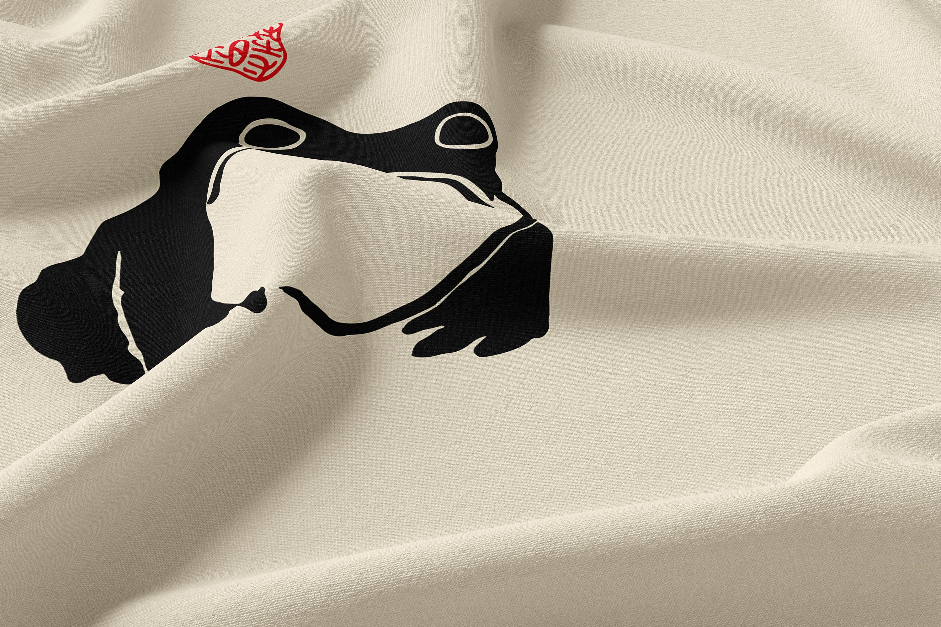 Unimpressed Frog Meika Gafu by Matsumoto Hoji 1814 Wall Tapestry ...