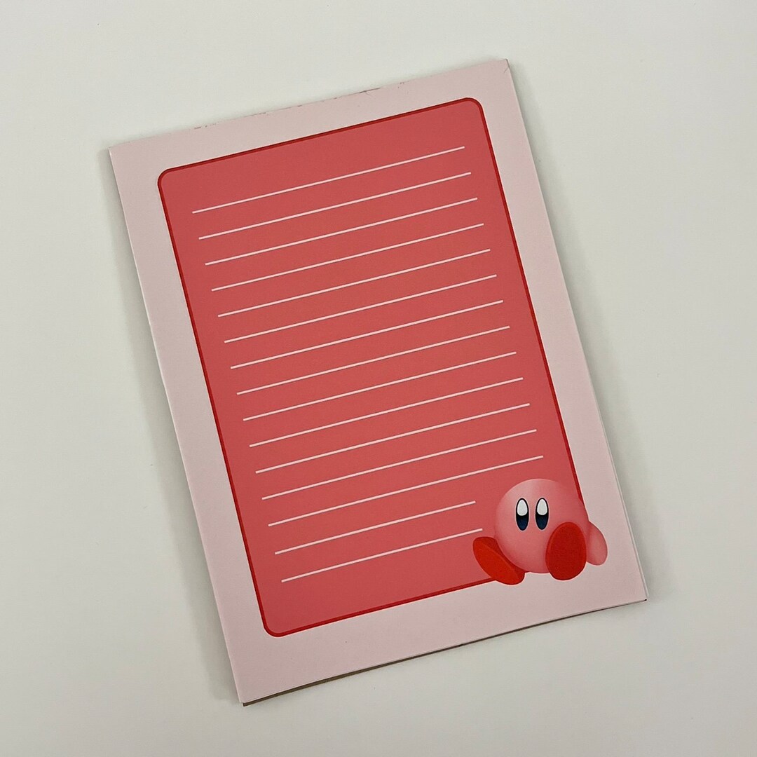 Kirby Notepad - Etsy