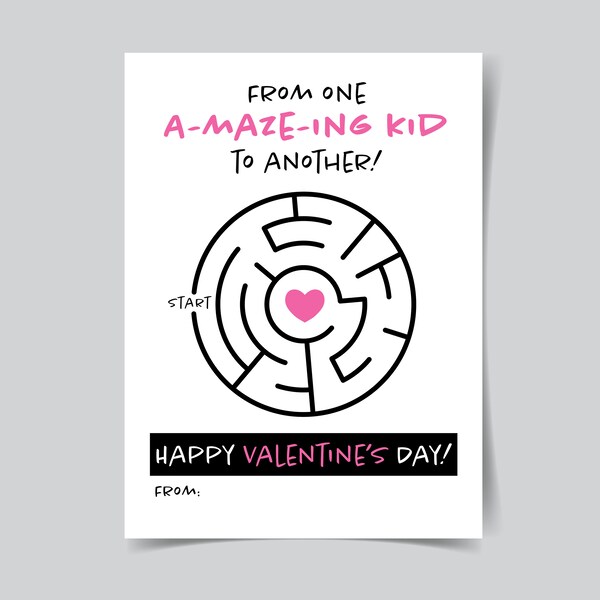 Maze Valentine - Etsy