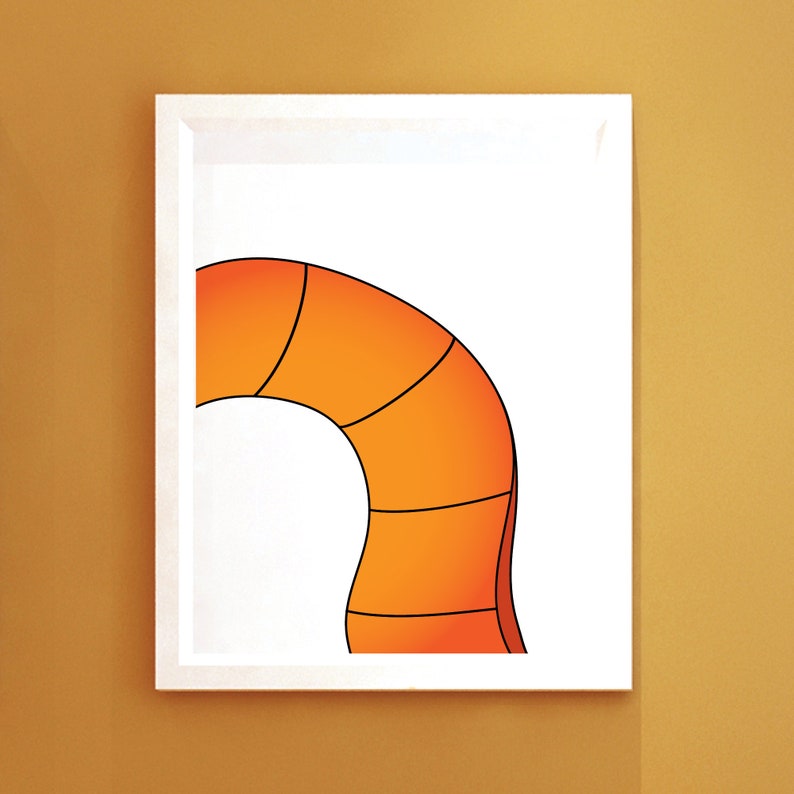 Orange Snake Wall Art Set of 3 / Kids Room Snake Wall Art Prints ...
