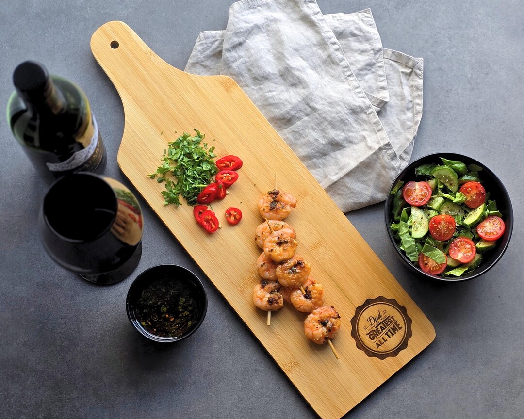 Personalised Bamboo Long Serving Board | Gifts for Him | Gifts for Her ...