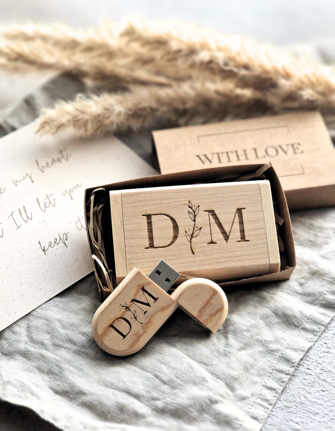 Personalised USB Drive With Case - Wedding Photography Storage ...