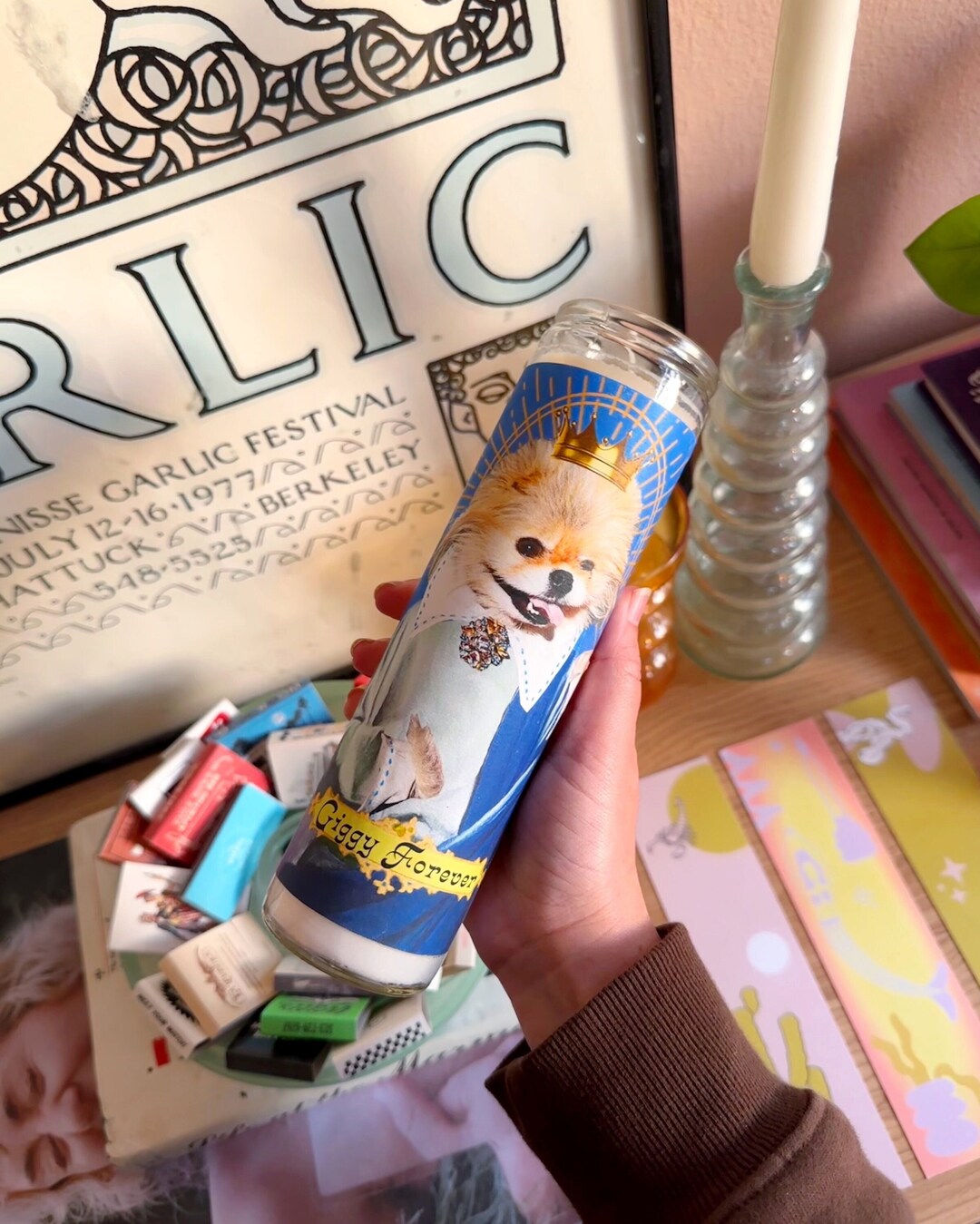 Giggy the Pom Commemorative Candle - Etsy