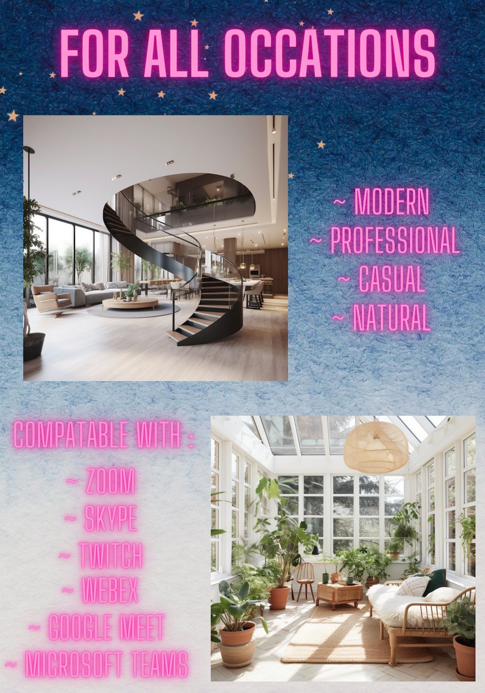 Simple Zoom Background Zoom Background Zoom Skype Webex Google Meet ...