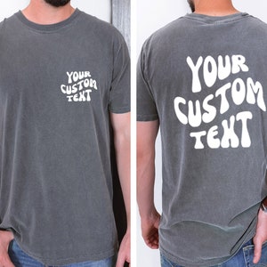 Custom Add Your Text Aesthetic Shirt, Add Name and Text to Luxury Gift ...