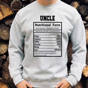 Personalized Uncle Birthday Gift Hoodie/sweatshirt, Funny Uncle Life ...