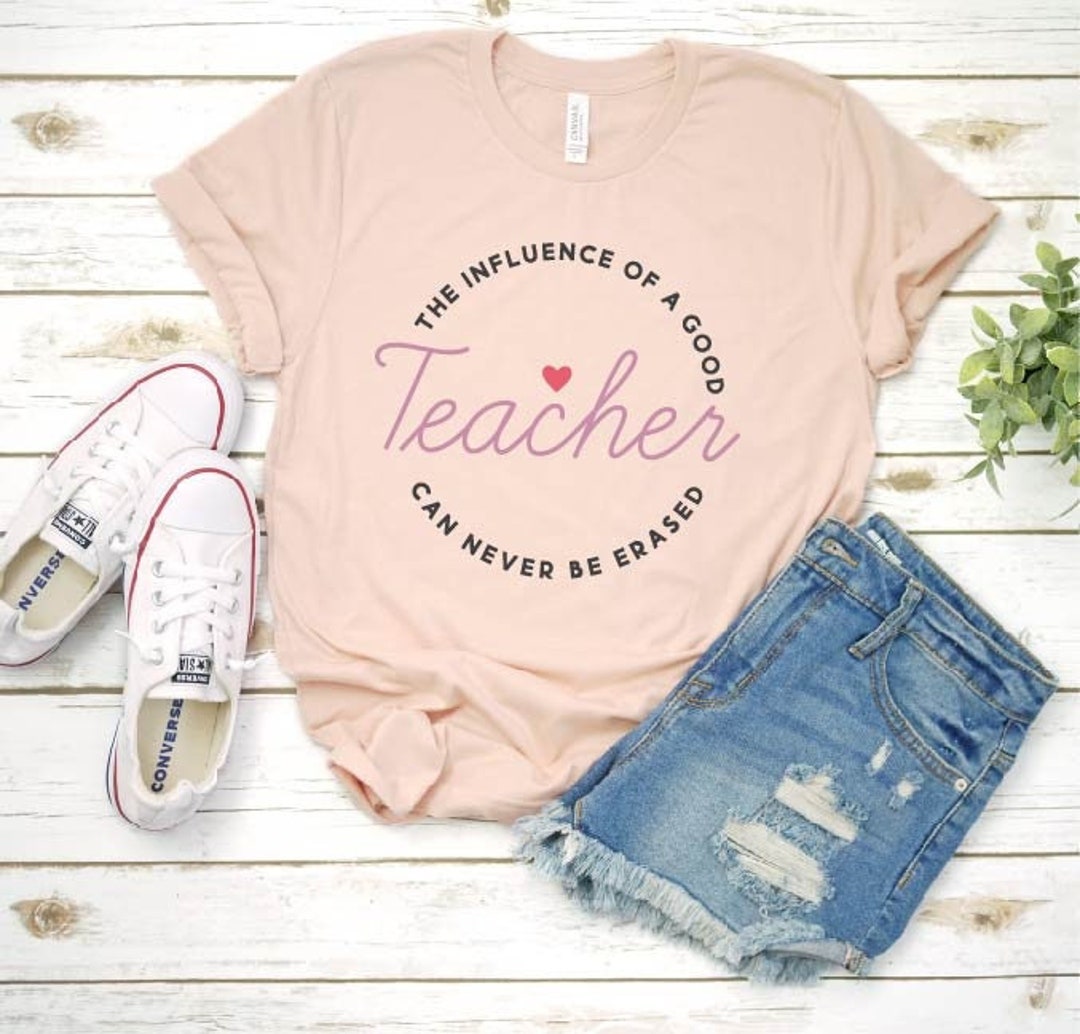 Stylized Cursive Teacher Shirt, Coquette Simple Teacher Tee, Back to ...