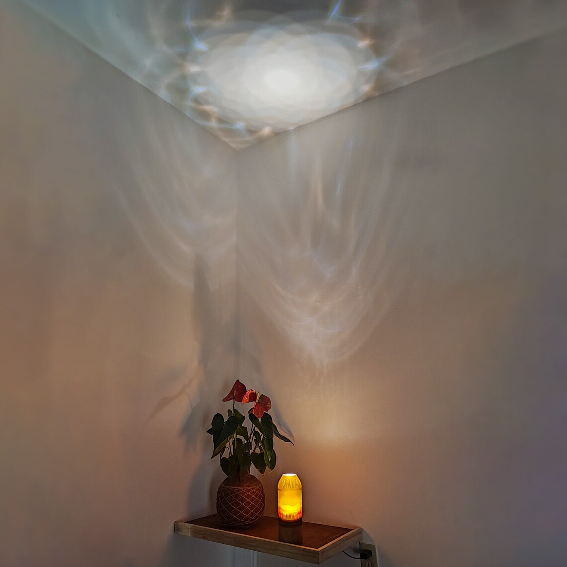 Bottled Red Forest Lamp, Projects Mandala. Dimmable - Etsy