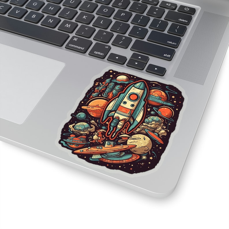 Vintage Sci-fi Space Adventure Sticker - Etsy