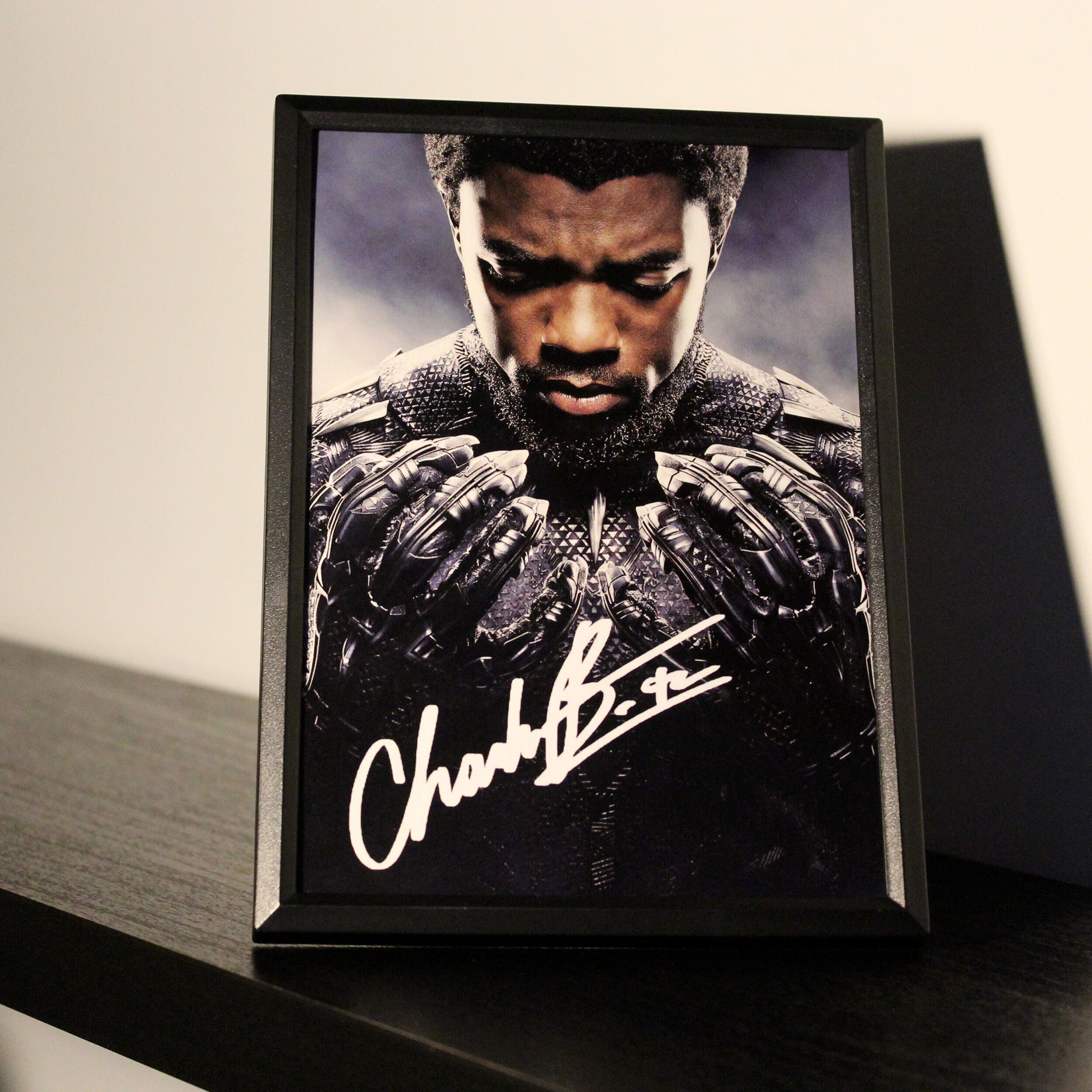 CHADWICK BOSEMAN Signed Autograph Reprint With Frame - Etsy