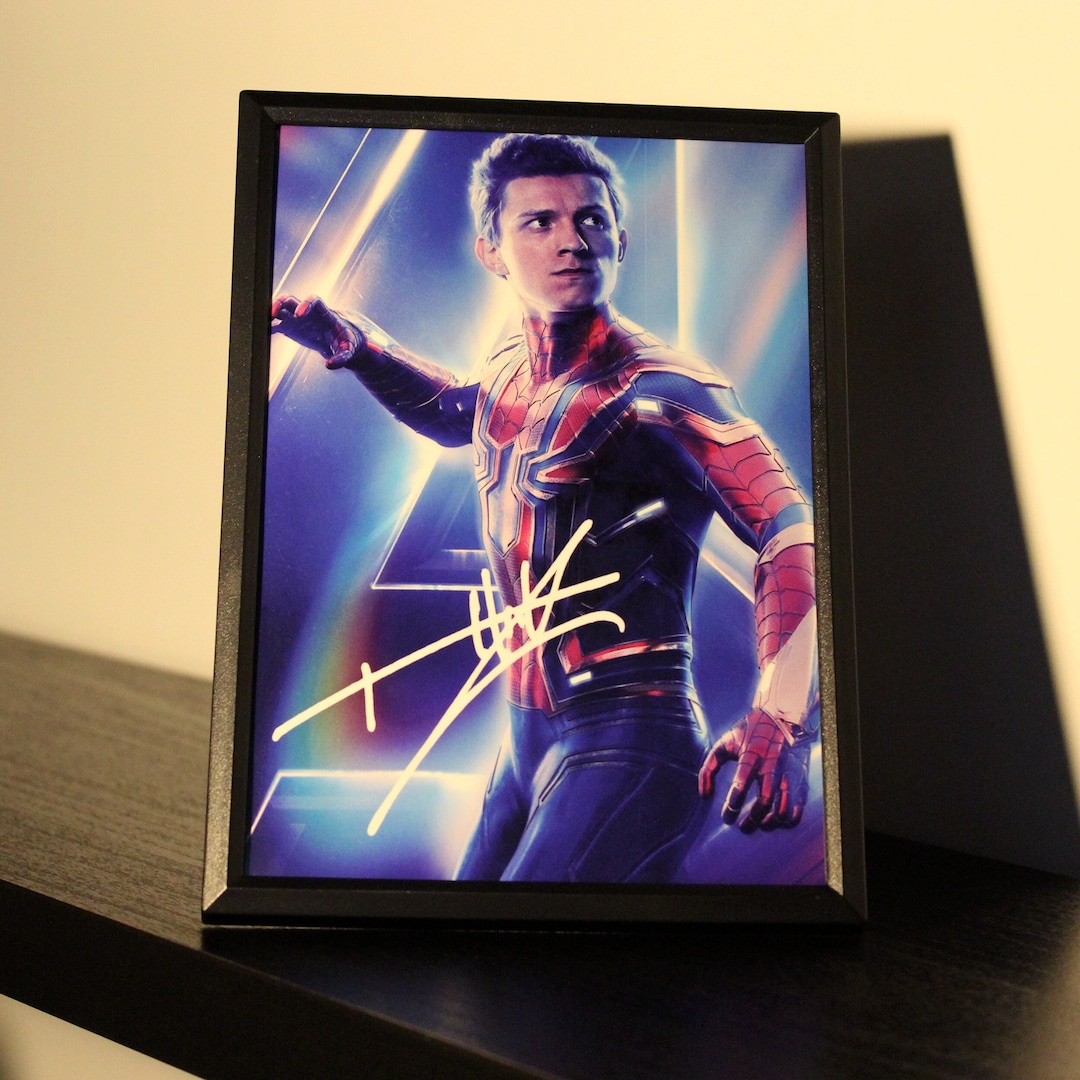 TOM HOLLAND Signed Autograph Reprint With Frame - Etsy