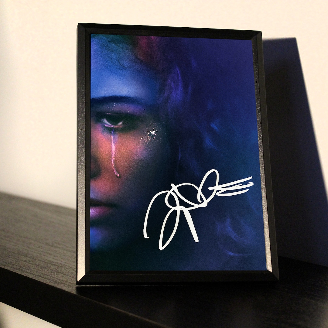 ZENDAYA Signed Autograph Reprint With Frame - Etsy