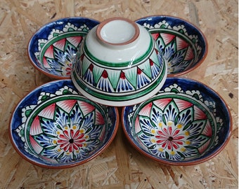 Uzbek Piala Ikat Ceramic Bowl Handmade Hand Painted Vibrant - Etsy