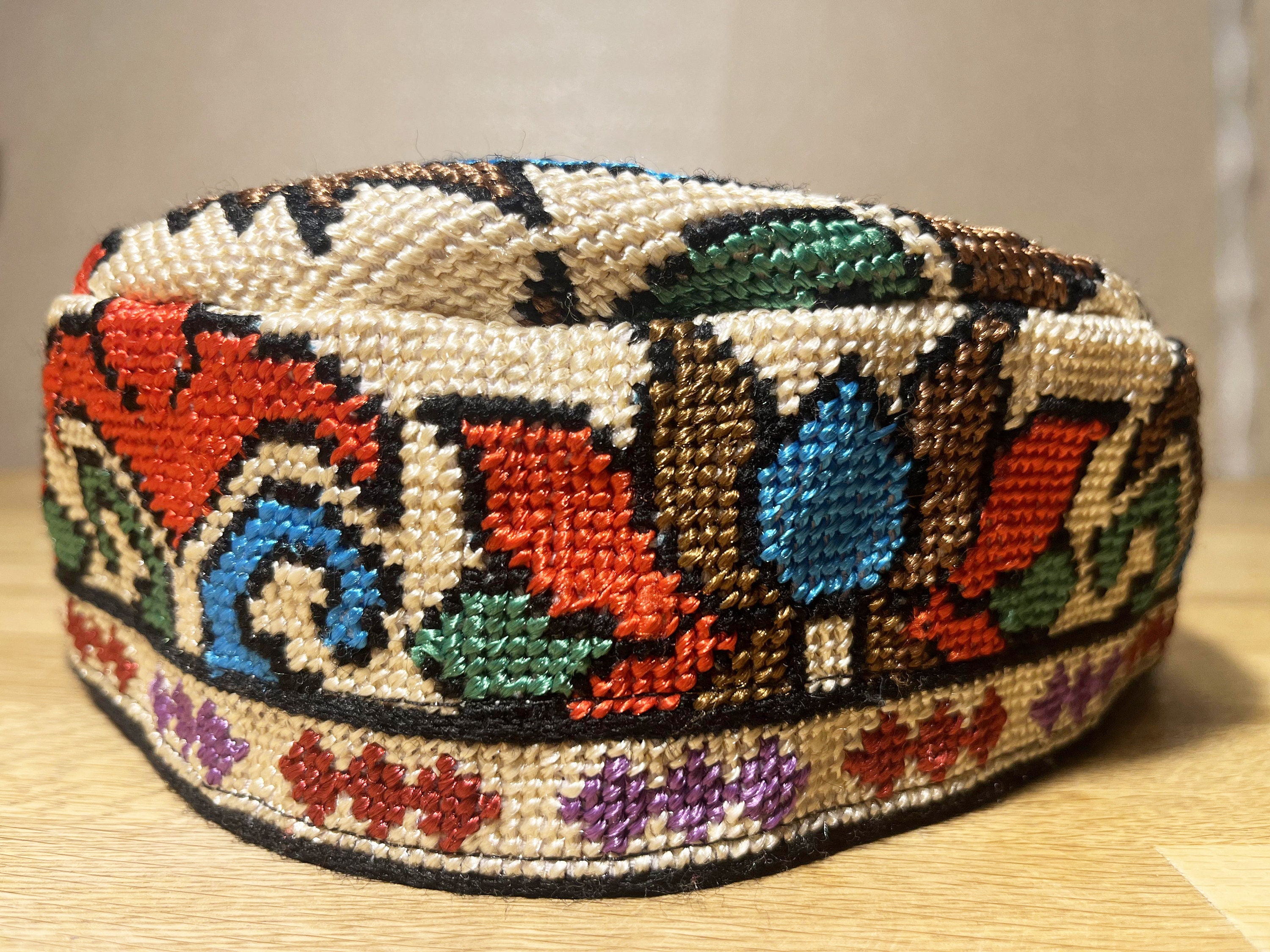 Handmade Uzbek Kufi Cap. Unisex Oriental Doppi, Antique Hat With ...