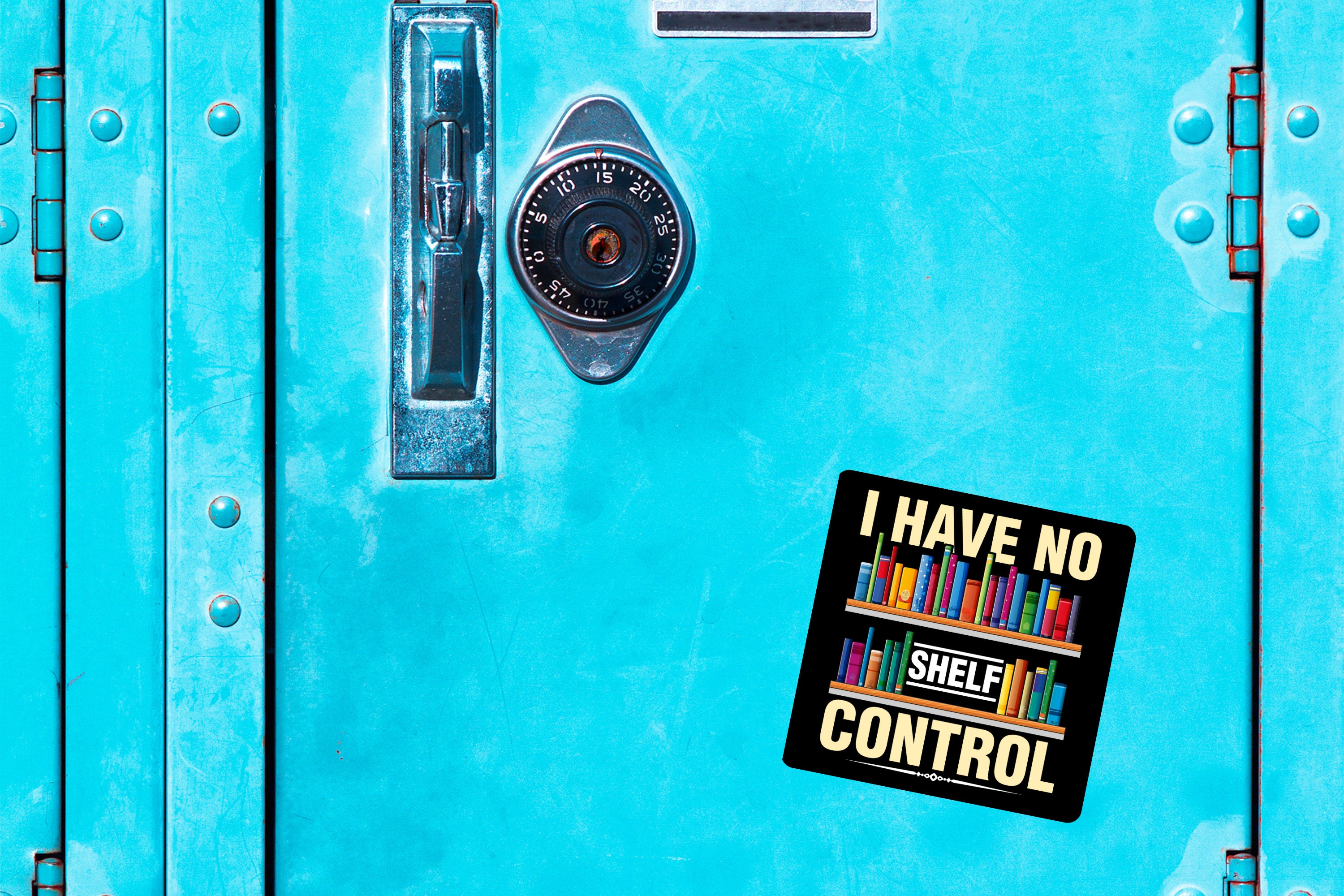 I Have No Shelf Control Sticker Bookworm Gift Funny Sticker Booklover ...
